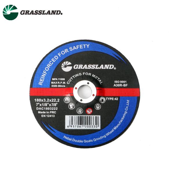 Quality Abrasive Cut Off Wheel 7 Inch 180mm Diameter 3.2mm Thickness Suitable for Angle Grinder with Maximum Operating Speed 12200 RPM for sale