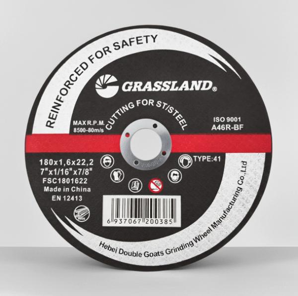 Quality Stainless Steel Cutting Discs 180mm X 1.6mm X 22.2mm Resin Material with High Speed 15200 RPM Suitable for Metal Fabrication for sale