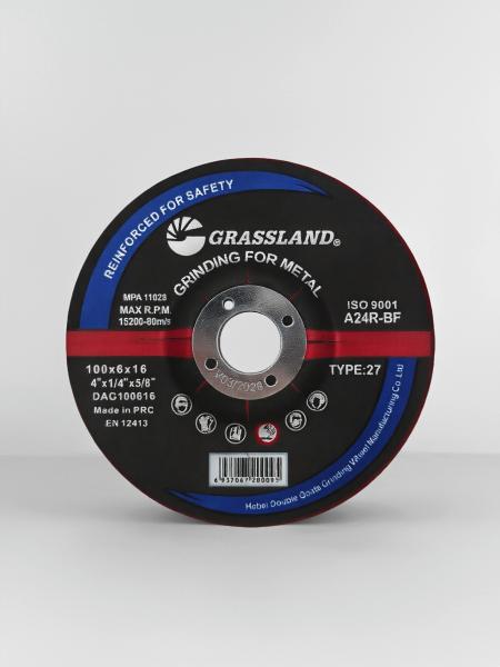 Quality GRASSLAND 4 Metal Grinding wheel 100 X 6.0 for Contaminant-Free Grinding of Metal for sale