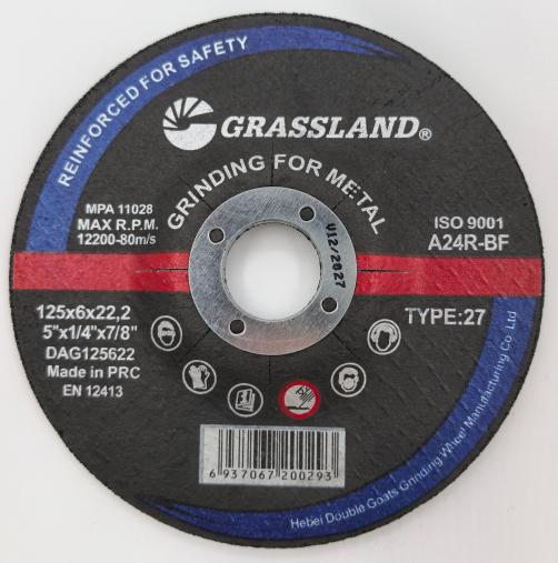Quality Metal Grinding Discs 125mm Diameter Resin Bonded Grinding Wheels for Cutting of Steel Stainless and Thin Wall Metal Profiles for sale