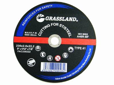 中国 ディスクを切る補強された9インチ230mmX1.9mmのまっすぐな研摩の金属 販売のため