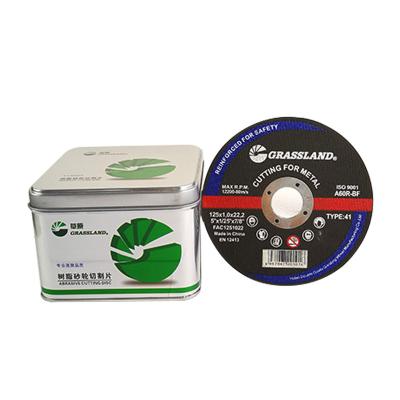 China 115x1.0x22.2mm Ultra Thin T41 Abrasive Metal Cutting Discs for sale