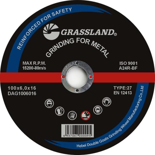 Quality 100x6x16mm Grinding 46 Grit Cutting Disc Stainless Steel Wheel For Metal for sale