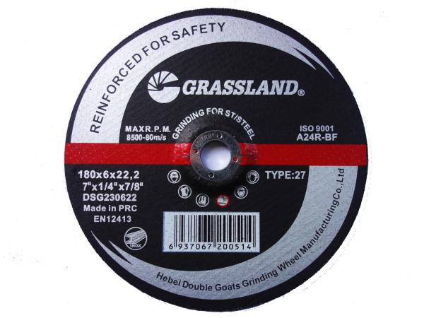 Quality 7 Inch Metal 180 X 6.3 X 22.23mm Abrasive Grinding Wheel for sale