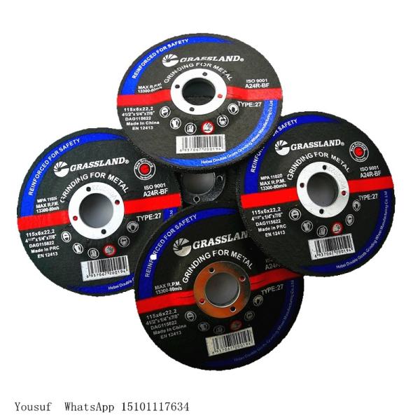 Quality 115x6x22.2mm MPA Abrasive Grinding Disc Metal Cutting for sale