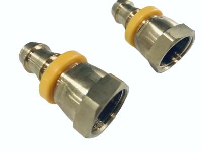 中国 1/2 Femal Npsm Thread-1/2 Put-on Hardware Fastener Fittings CNC Mchining Hose Barb Brass Fittings 販売のため