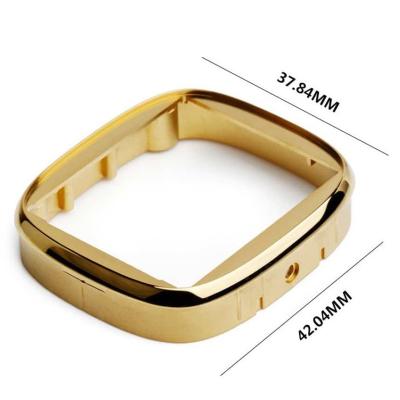 Cina Custom Logo CNC Machining Services Metal 316L Stainless Steel Gold Watch Case in vendita