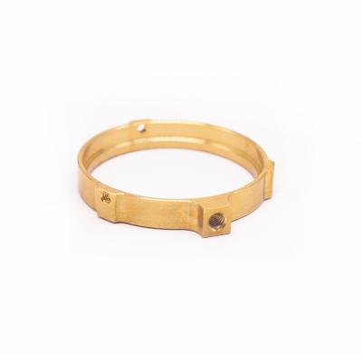 Cina Professional Manufacturer Custom CNC Brass Ring Precision Watch Tools OEM CNC Milling Female Thread Brass Ring in vendita