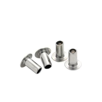 China Custom goedkope halftubbele metalen holle rivet aluminium boot rivet CNC bewerkingsonderdelen Te koop