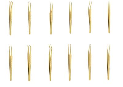 Cina Anit-Static Tweezers, Precision Black DIY Tweezers For Nail Art And Fiber Tip Eyelash Extensions Beauty Tools in vendita