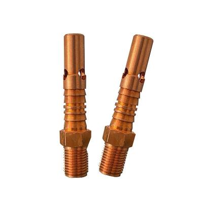 Cina China Manufacturing High Strength CNC Custom Lathe Machining Parts Precision Copper Slim Shaft Medical Device Parts Red Copper in vendita