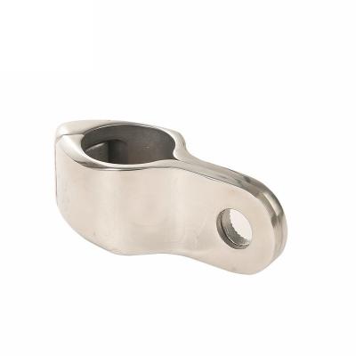 Cina High Quality Stainless Steel Marine Hardware Parts Handle Pipe Clamp Lost Wax Casting Pipe Fittings in vendita