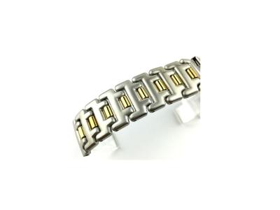 China Custom Solid Stainless Steel Watch Bracelet Links with Deployment Buckle Te koop