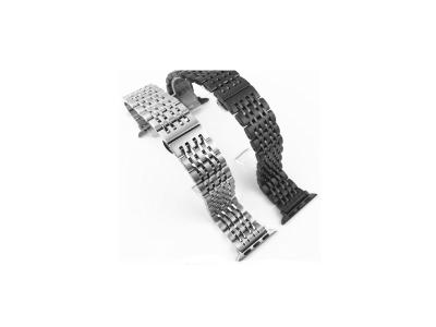 Cina Custom Solid Stainless Steel Watch Bracelet Links with Deployment Buckle in vendita