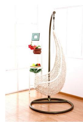China PE wicker swing chair for sale