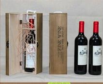 China Custom Unfinished Gift Boxes for Wine Bottles of Christmas Gifts Packaging for sale