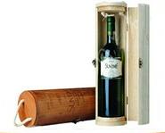 China Customized Cheap Tube Round Wooden Wine Boxes Accept OEM for sale