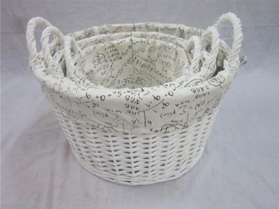 China laundry storage willow baskets for sale