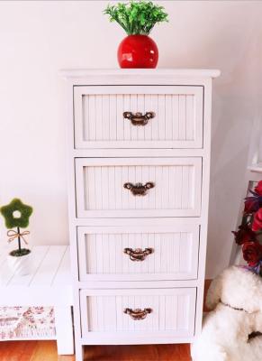 China Wholesale Wood White Box Drawers Cabinet Cupboard Vintage Furniture for sale