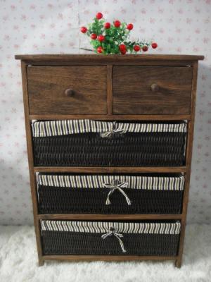China Black PP Basket Unit Cupboard Home Collection Cabinet Drawer Tool Storage for sale