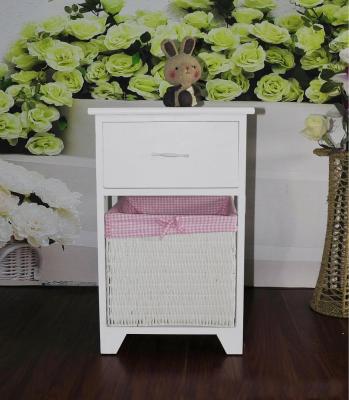 China Plastic Basket Chest Of Unit Drawers White Wood Cabinet Sideboard for sale