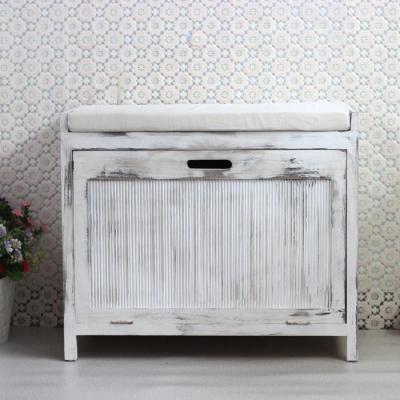 China Rectangle Grey White Wooden Drawers Bedroom Furniture Shoe Cabinet for sale