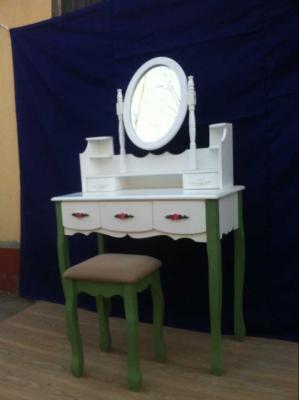 China Panel Wood Style and Home Furniture General Use bedroom mirrored dressing table sets for sale