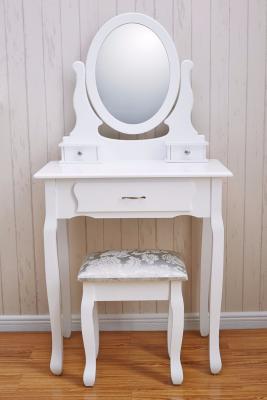 China Best Selling Wooden makeup vanity dressing table Vanity table Cushioned Stool for sale