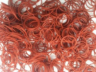China Static Seals Small Rubber Rings Red Color Block Sealing Surface Leak Path for sale