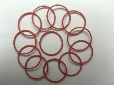 China Static Seals Small Rubber Rings Red Color Block Sealing Surface Leak Path for sale