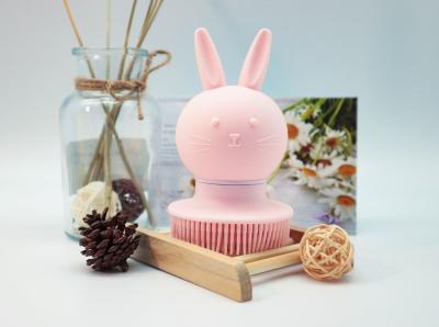 China Pink Adults Silicone Shower Scrubber Molded Rubber Parts for sale