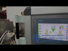 5000-100000 capsule/h 4 Zoll Kleinmaschine zur Verkapselung von Gel mit einer Füllgeschwindigkeit von 4 kW Per il riempimento del campioneè necessario utilizzare un‘altra macchina di riempimento del campione.