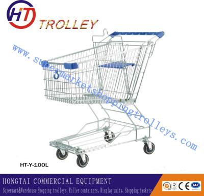 Cina Tipo 100L di spiegamento del carretto del carrello di acquisto del carrello di acquisto del filo di acciaio in vendita