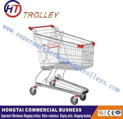 Cina Stile tedesco del carretto dei carrelli di acquisto del supermercato placcato zinco spiegato in vendita