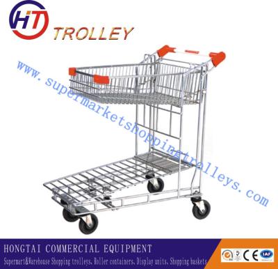 Cina Zinchi i carrelli placcati di acquisto supermercato/della drogheria con quattro ruote in vendita