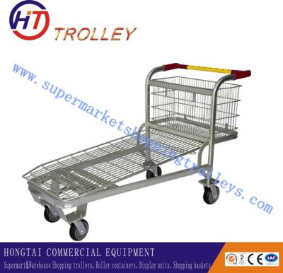 Cina Carrello d'acciaio pieghevole resistente del carico di trasporto del metallo supermercato/della fabbrica in vendita