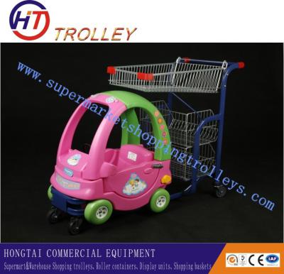 Cina Carrelli adorabili di acquisto del supermercato dell'acciaio e della plastica per capacità di abitudine dei bambini in vendita