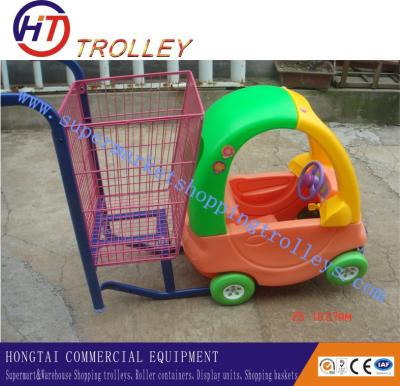 Cina Carrello di plastica di acquisto del bambino del supermercato placcato polvere solida su misura in vendita