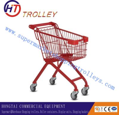 Cina Carrelli a quattro ruote unici di acquisto del supermercato di colore rosso per i bambini spiegati in vendita