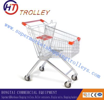 Cina Uno zinco europeo da 80 litri ha placcato i carrelli/carretti d'acciaio di acquisto del supermercato 90 chilogrammi in vendita
