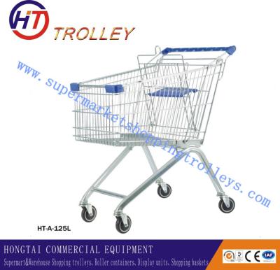 Cina Carretti a quattro ruote del carrello di acquisto del supermercato del filo di acciaio che spiegano in vendita