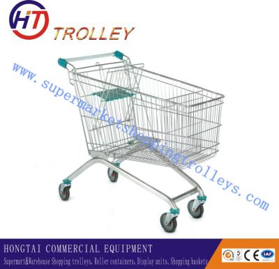 Cina Quattro ruote hanno spiegato il filo di acciaio dei carretti dei carrelli di acquisto del supermercato 180L in vendita