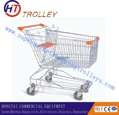 Cina I carrelli di acquisto del supermercato di spiegamento con quattro spinge dentro lo stile asiatico in vendita