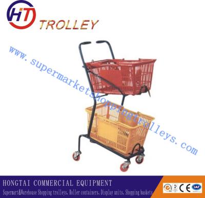 Cina Materiale UV di compera di resistenza dei carretti dei carrelli dei canestri del doppio di Unfoldable in vendita