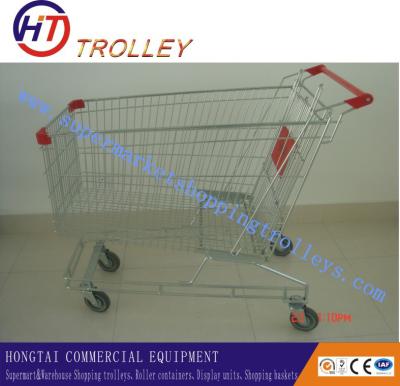 Cina Grandi carrelli di acquisto del metallo del supermercato con quattro ruote per il centro commerciale in vendita