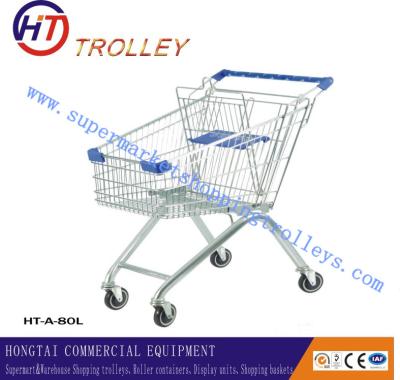 Cina Tipo materiale d'acciaio cromato di spiegamento del carrello del supermercato in vendita