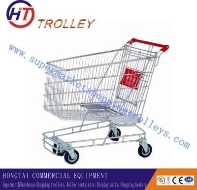 Cina Carrello d'acciaio australiano del supermercato del metallo con quattro ruote su misura in vendita