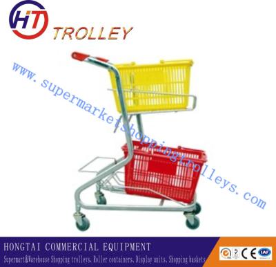 Cina Stili giapponesi personale del carrello/carrello del supermercato di due canestro in vendita