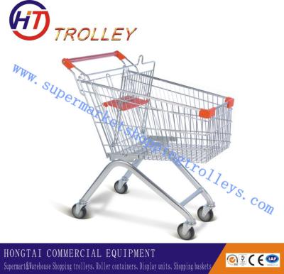 Cina carrelli di acquisto del supermercato del carrello di acquisto del cavo di 80L Walmart europei in vendita