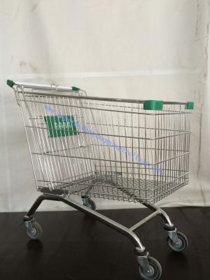 Cina Europeo del carrello del supermercato della polvere dello zinco con le ruote della parte girevole in vendita